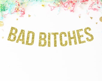 Bad bitches sign | Etsy