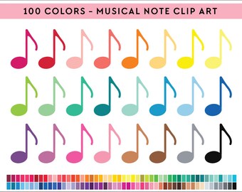 Music note clipart | Etsy