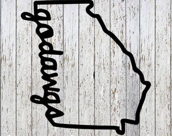 Georgia dawgs decal | Etsy