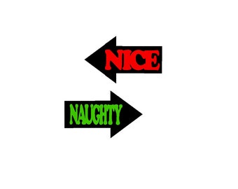 Naughty nice props | Etsy