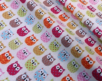 Owl fabric | Etsy
