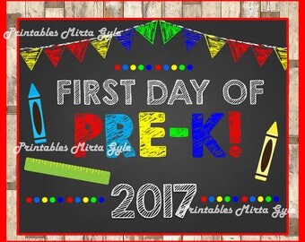 First day of pre k | Etsy