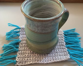 Crochet mug rug | Etsy