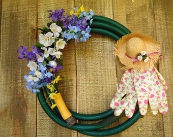Garden hose wreath | Etsy
