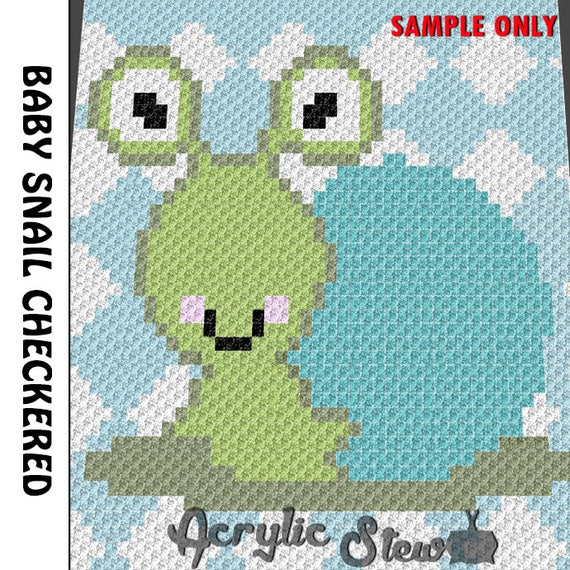 Baby Boy Graphgan Pattern Corner to Corner C2C Crochet
