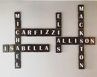 Scrabble name sign | Etsy
