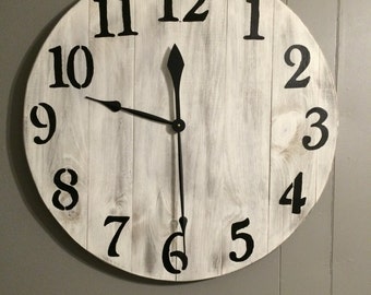 Farmhouse clock | Etsy