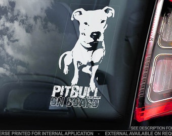 Pit bull decal | Etsy