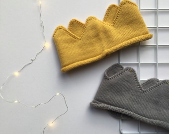 Knit baby crown | Etsy