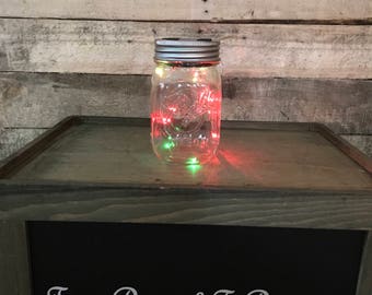 Solar mason jar | Etsy