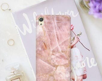 Pink marble case | Etsy