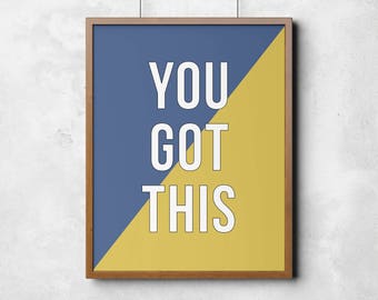 Motivational POSTERS You Must be Present to Win Fine Art Print