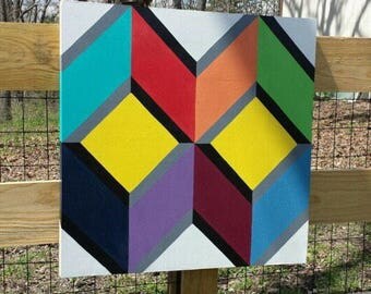 2x2 barn quilt | Etsy