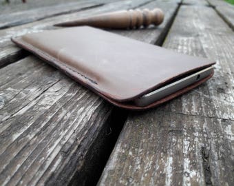 Leather phone case | Etsy