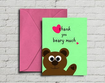 Thank you beary much | Etsy