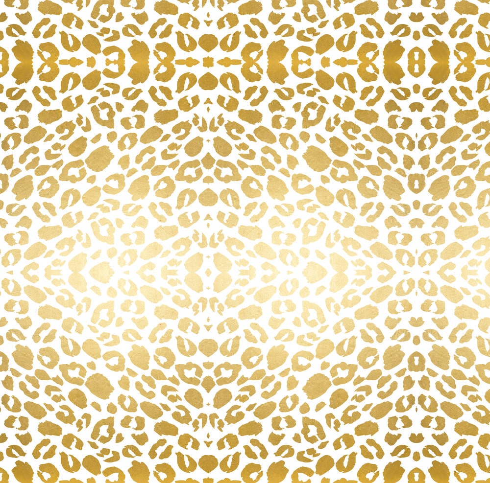 Gold Leopard Print Fabric Gold Leopard Print By Jenlats