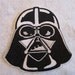 Embroidered Darth Vader Iron On Patch Darth Vader Applique