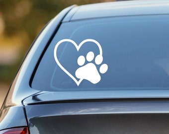 Unique dog car decals related items | Etsy