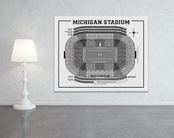Michigan stadium | Etsy