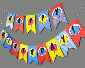 Comic book letters | Etsy