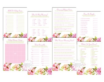 Clothesline Baby Shower Game Set-Baby Boy Shower Games-Baby