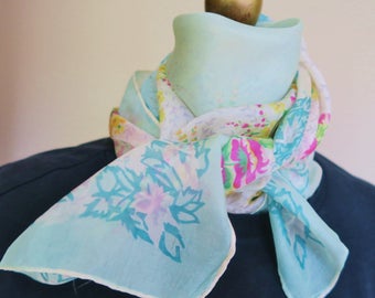 Aqua silk | Etsy
