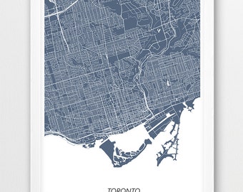 Boston Map Print Boston Map Poster Print Boston Urban Street