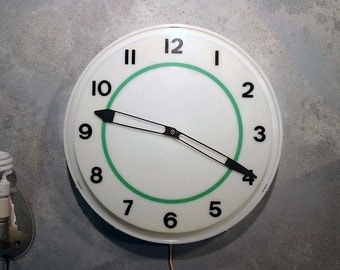 Neon clock | Etsy