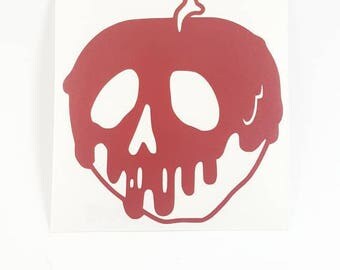 Apple vinyl decal | Etsy
