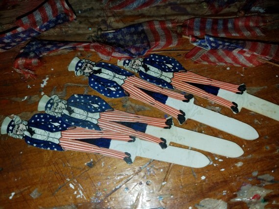Vintage Uncle Sam Cut Outs