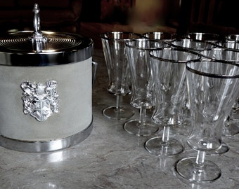 Silver ice bucket | Etsy