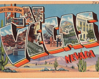 Nevada postcard | Etsy