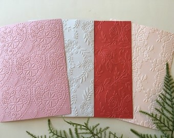 Embossed card stock | Etsy