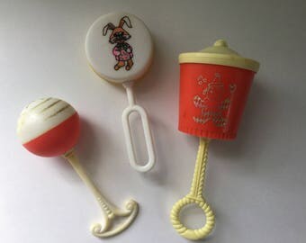Vintage baby rattle | Etsy