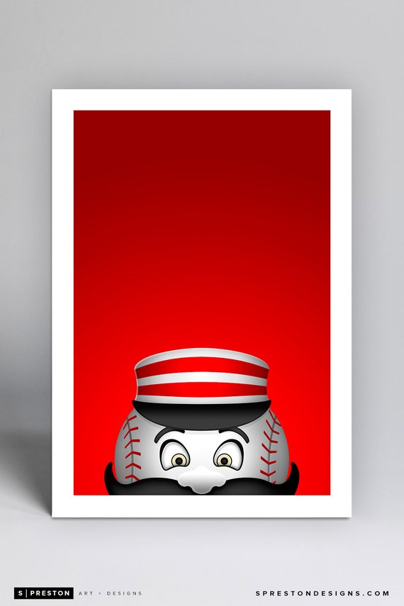 Minimalist Mascot Mr. Redlegs Cincinnati Reds