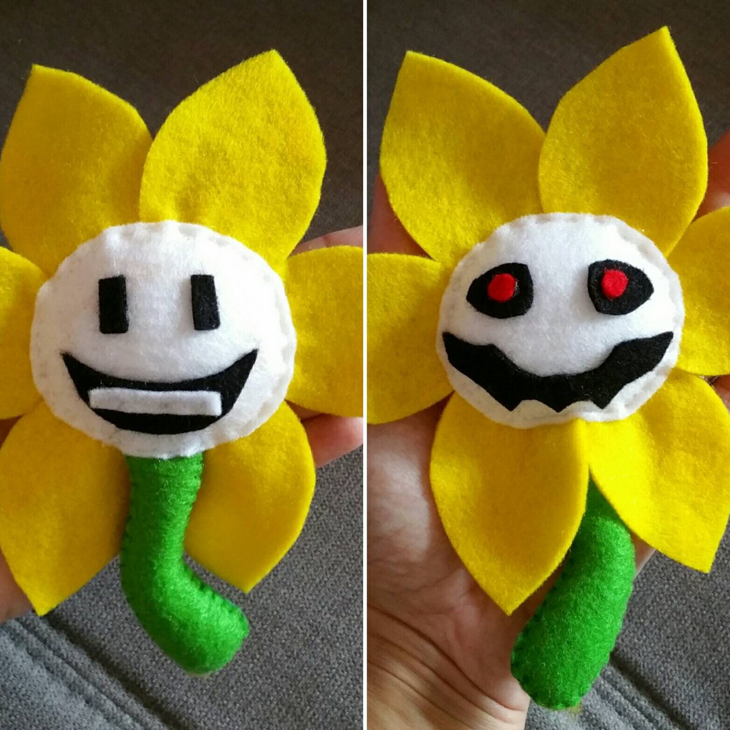 Felt handmade double face plush Flowey unofficialfrom
