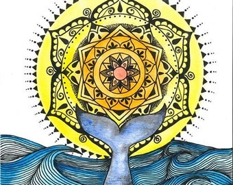 Zentangle sun | Etsy