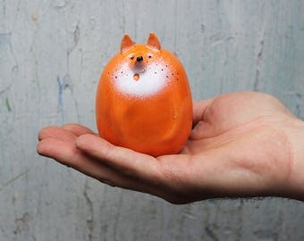 Ceramic fox | Etsy