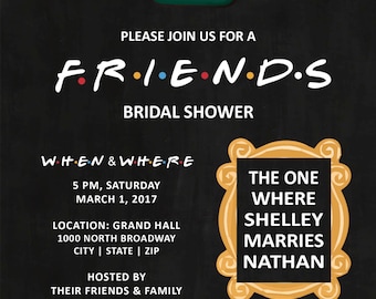 Friends TV Show Theme House Warming Party Invitation Digital
