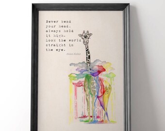 Helen keller quote | Etsy