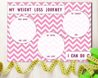 Weight loss chart | Etsy