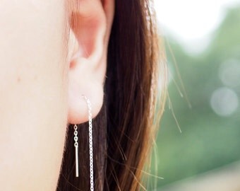 Threader Earrings – Etsy