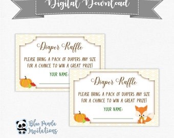 Items similar to Printable DIY Bow Tie Diaper Raffle Invitation Inserts ...