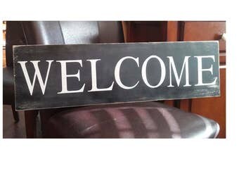 Rustic welcome sign | Etsy