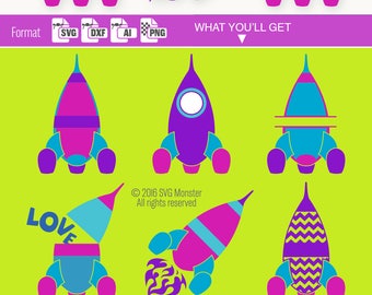 Rocket clipart | Etsy