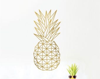 Pineapple wall decal | Etsy