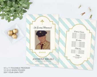 Funeral program | Etsy