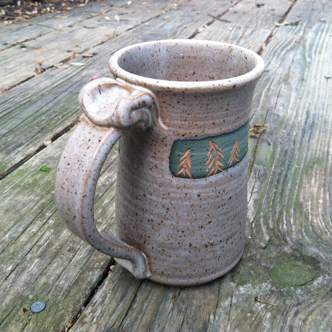 Tree Mug Pine Tree Pottery