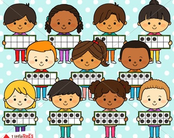 Math Monsters Digital Clip art