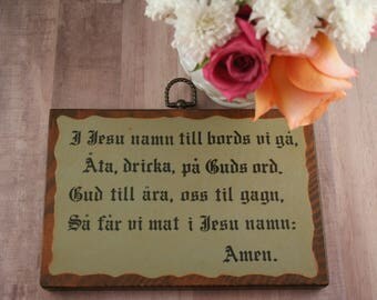 Dinner prayer | Etsy